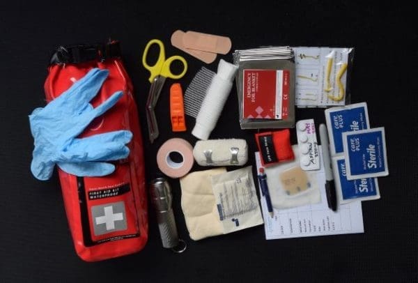 First aid at a road traffic accident